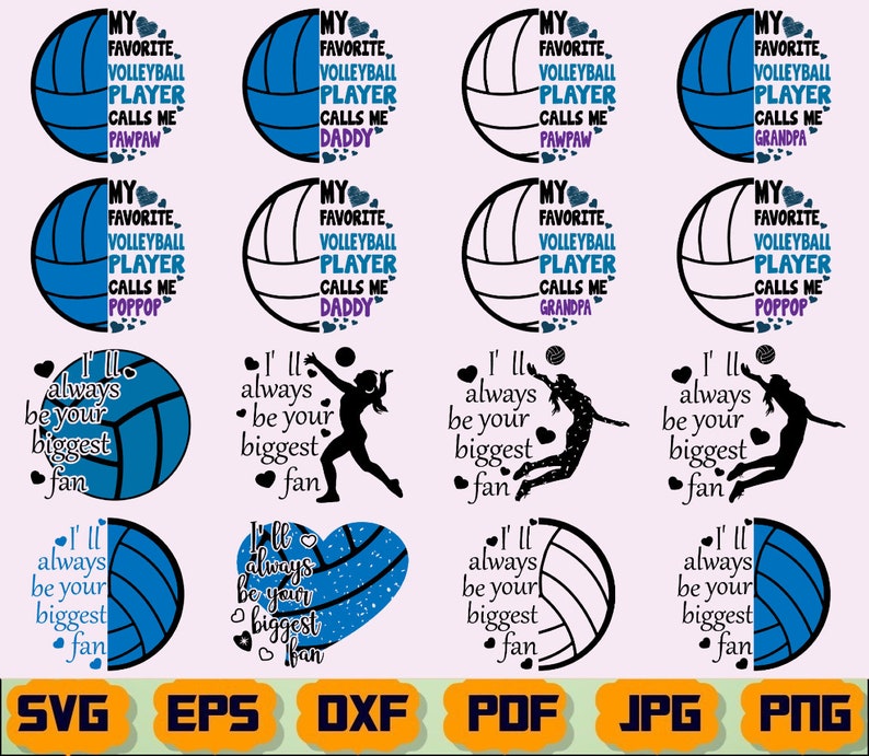 Volleyball Svg Volleyball Cut Files Volleyball Clipart - Etsy