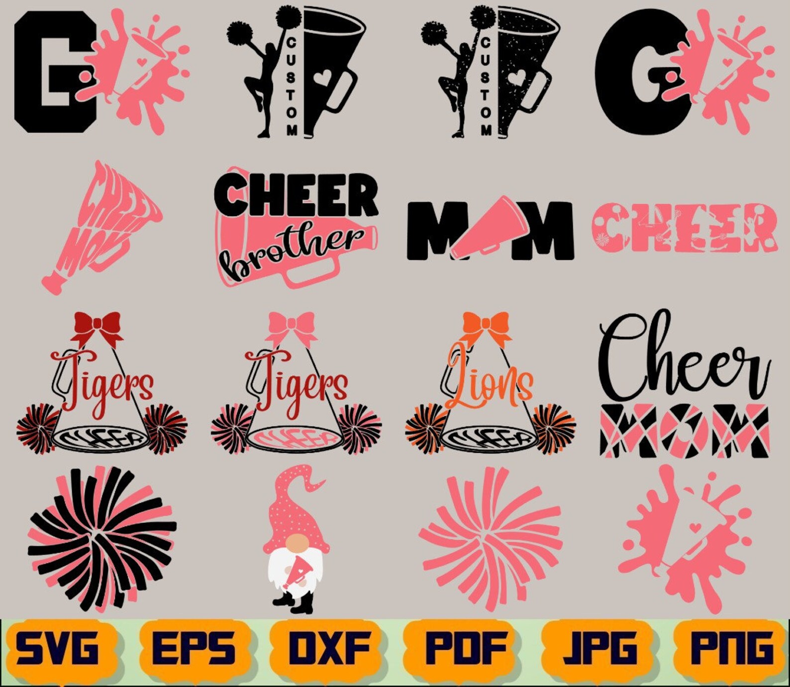 Cheer Svg Cheerleader Svg Cheer Svg Bundle Cheer Mom Svg Cheer Family ...
