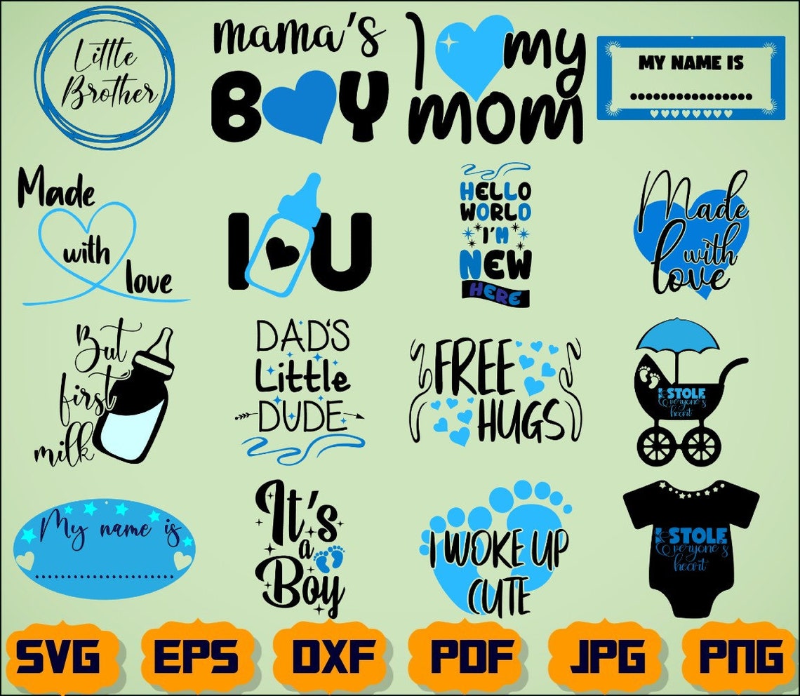 Baby Boy Svg Baby Svg Boy Svg Baby Boy Cut File Boy - Etsy
