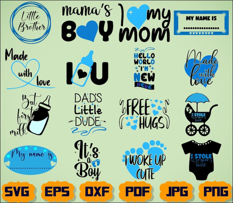 Baby Boy Svg Baby Svg Boy Svg Baby Boy Cut File Boy - Etsy