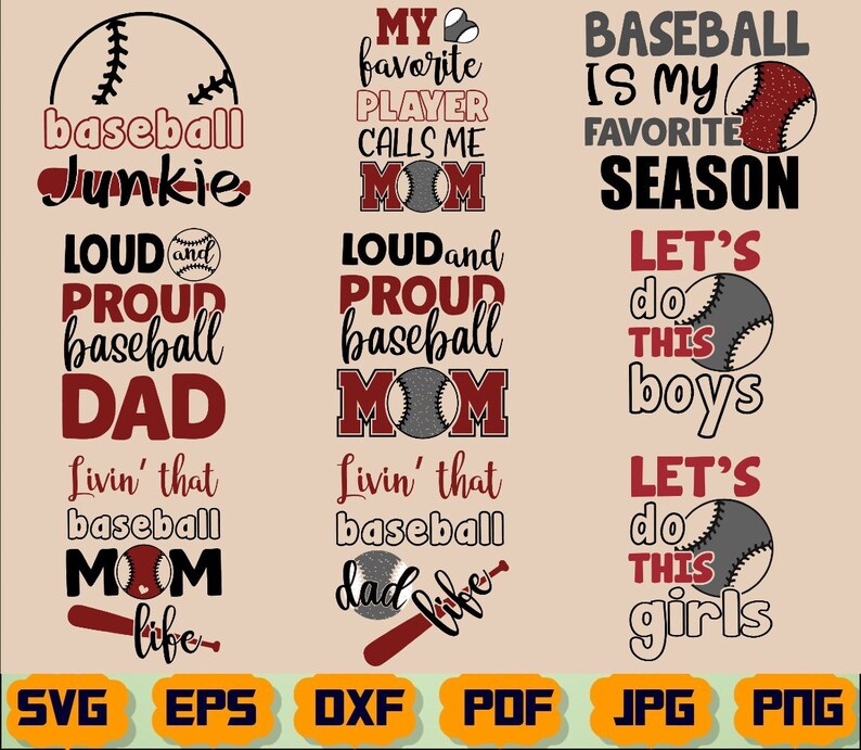 Baseball Svg Baseball Svg Bundle Sport Svg Baseball Mom - Etsy
