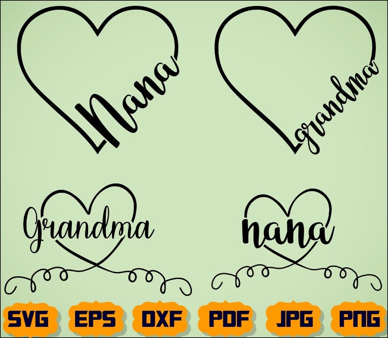 Grandma Svg Nana Svg Granny Svg Grandma Cut File | Etsy