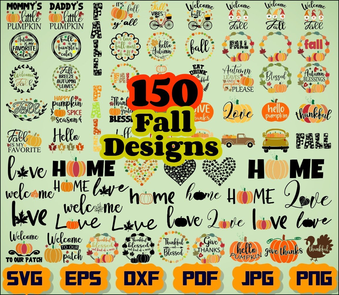 Fall Svg Bundle Fall Cut Files Fall Quote Svg Fall | Etsy