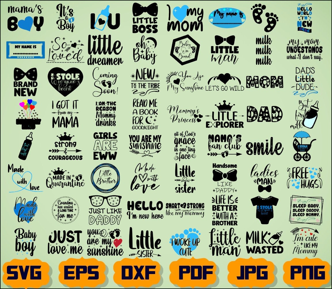 Baby Boy Svg Baby Svg Boy Svg Baby Boy Cut File Boy - Etsy