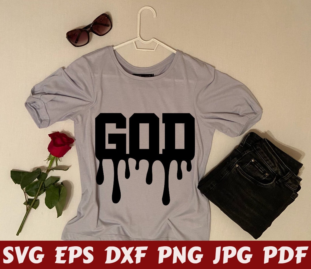 God Design SVG Dripping SVG God SVG Religious Cut File - Etsy España