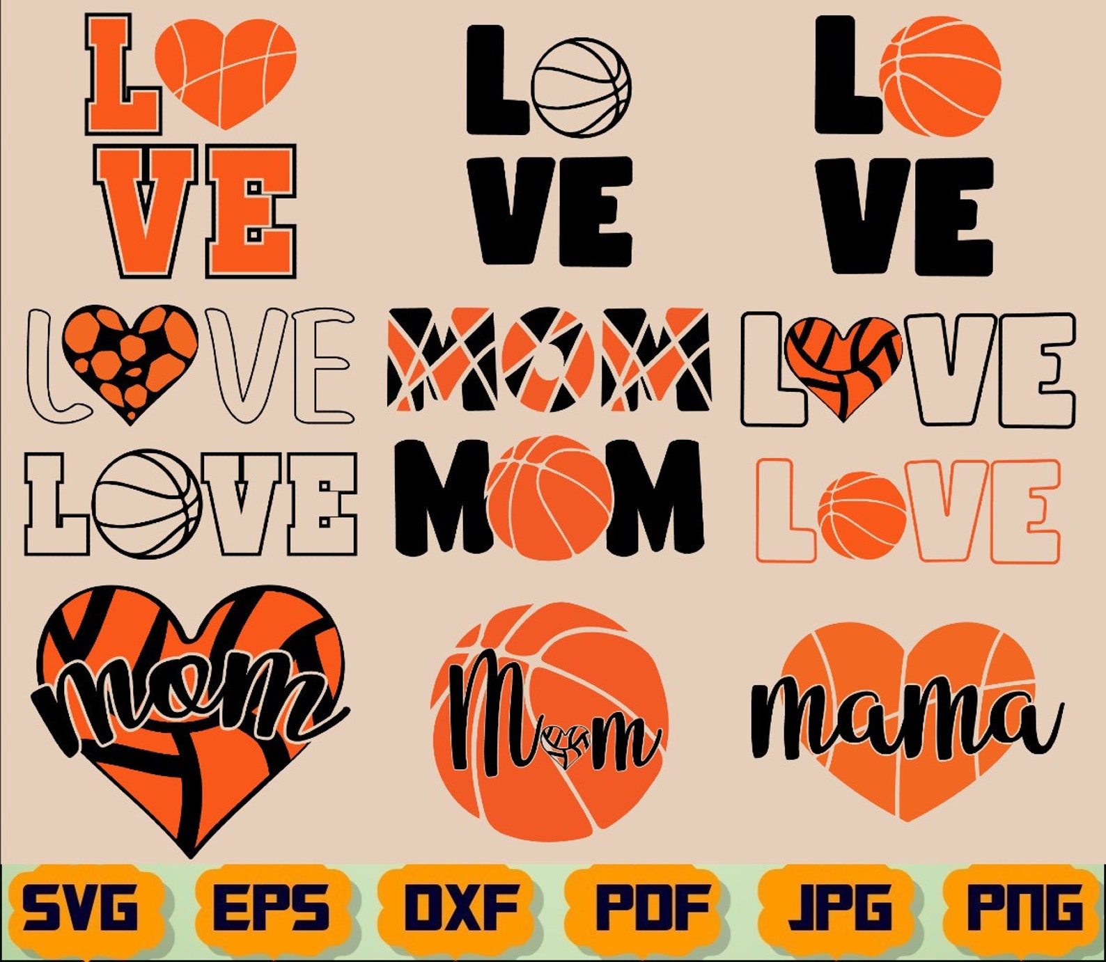 Basketball Svg Basketball Cut Files Basketball Clipart - Etsy