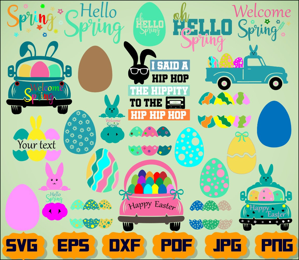 Easter Svg Easter Cut Files Easter Clipart Easter | Etsy