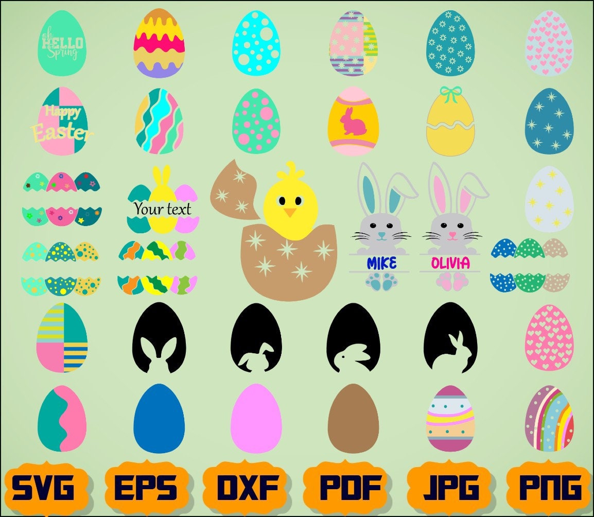 Easter Svg Easter Cut Files Easter Clipart Easter - Etsy