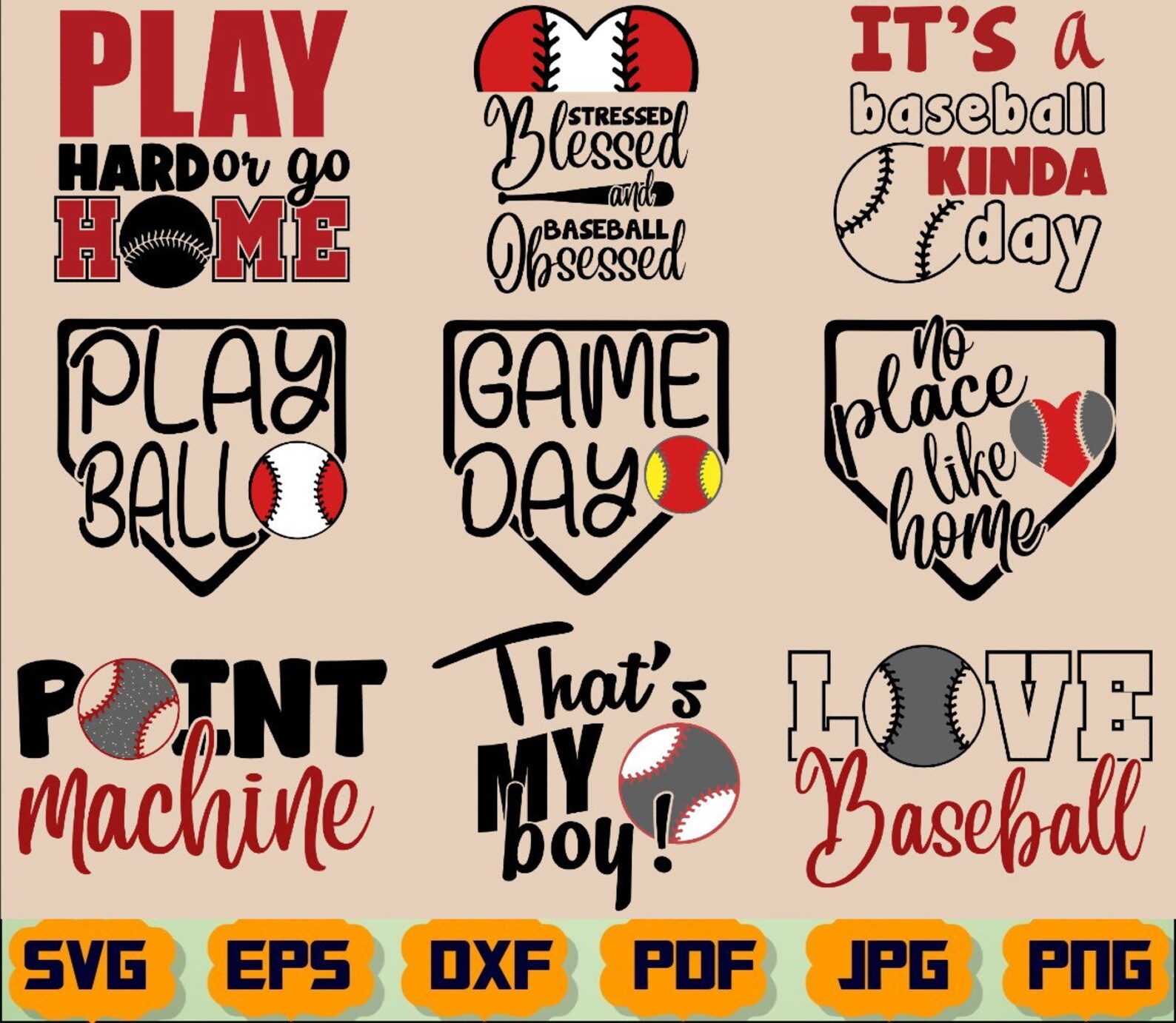 Baseball Svg Baseball Svg Bundle Sport Svg Baseball Mom - Etsy