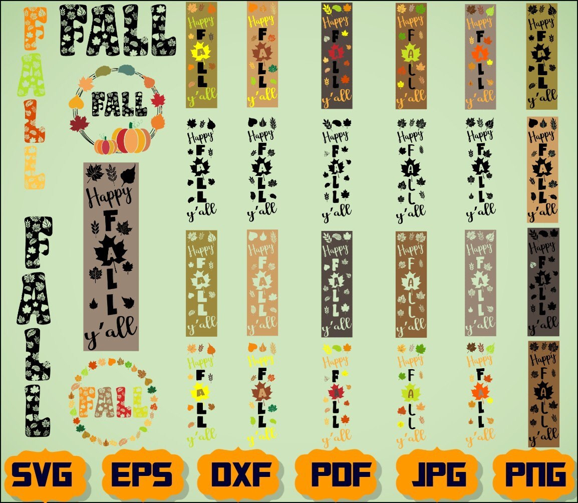 Fall Svg Bundle Fall Cut Files Fall Quote Svg Fall | Etsy