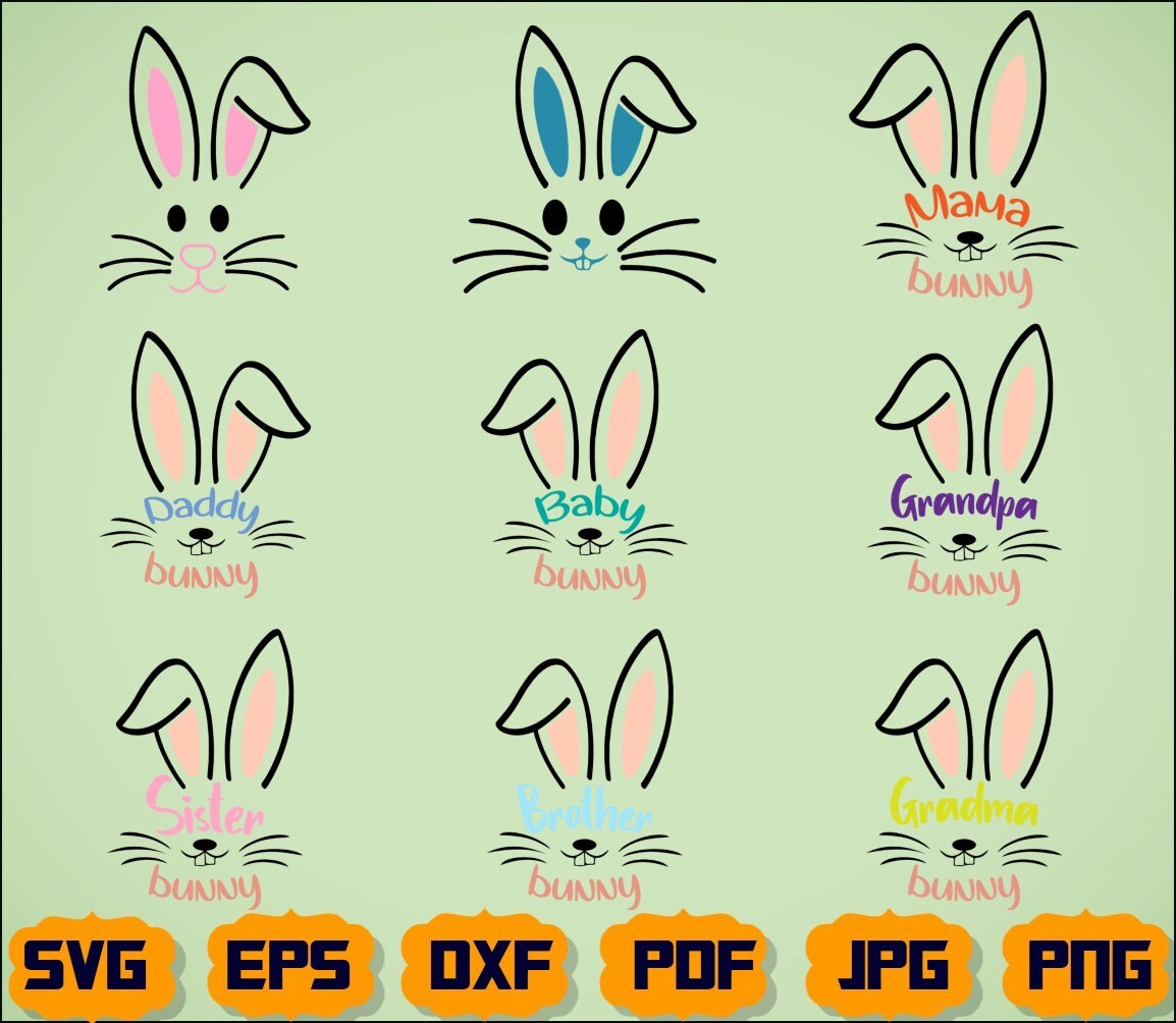 Easter Svg Easter Cut Files Easter Clipart Easter - Etsy