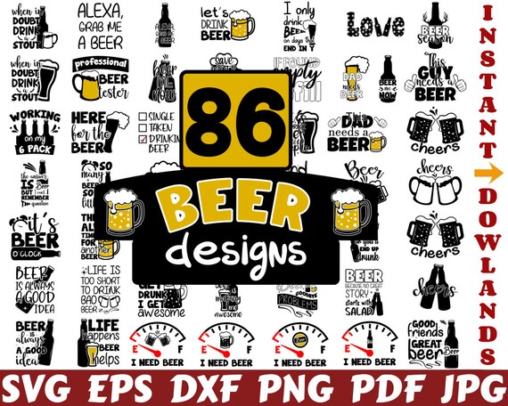 Beer Svg Beer Svg Bundle Beer Cut File Beer Quote Svg - Etsy
