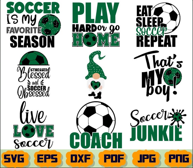 Soccer Svg Soccer Svg Bundle Sport Svg Soccer Mom Svg | Etsy