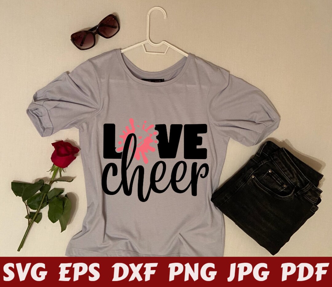Love Cheer SVG Cheer Lover SVG Cheerleader SVG - Etsy
