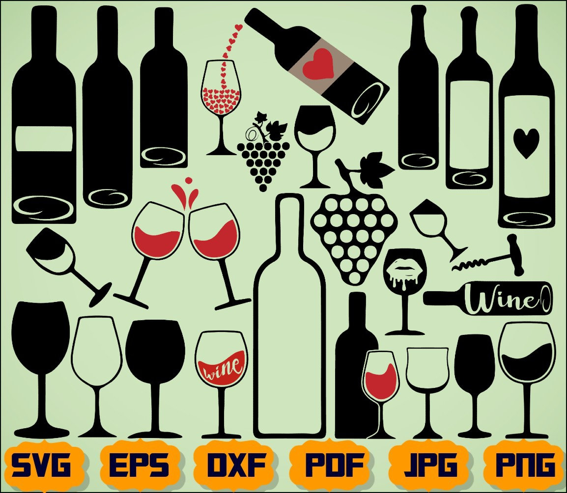 Wine Svg Wine Cut Files Wine Svg Bundle Wine Quote Svg - Etsy