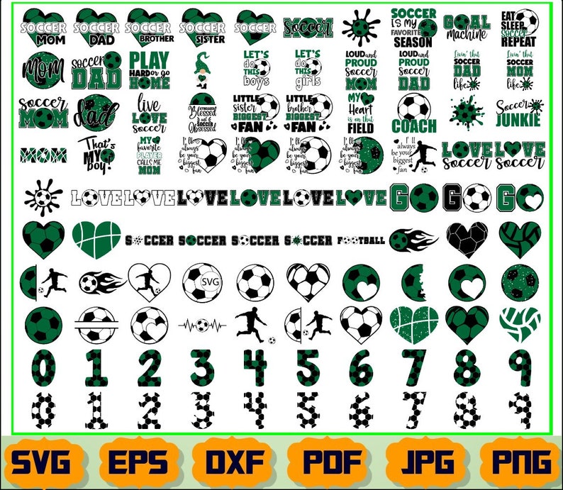 Soccer Svg Soccer Svg Bundle Sport Svg Soccer Mom Svg | Etsy