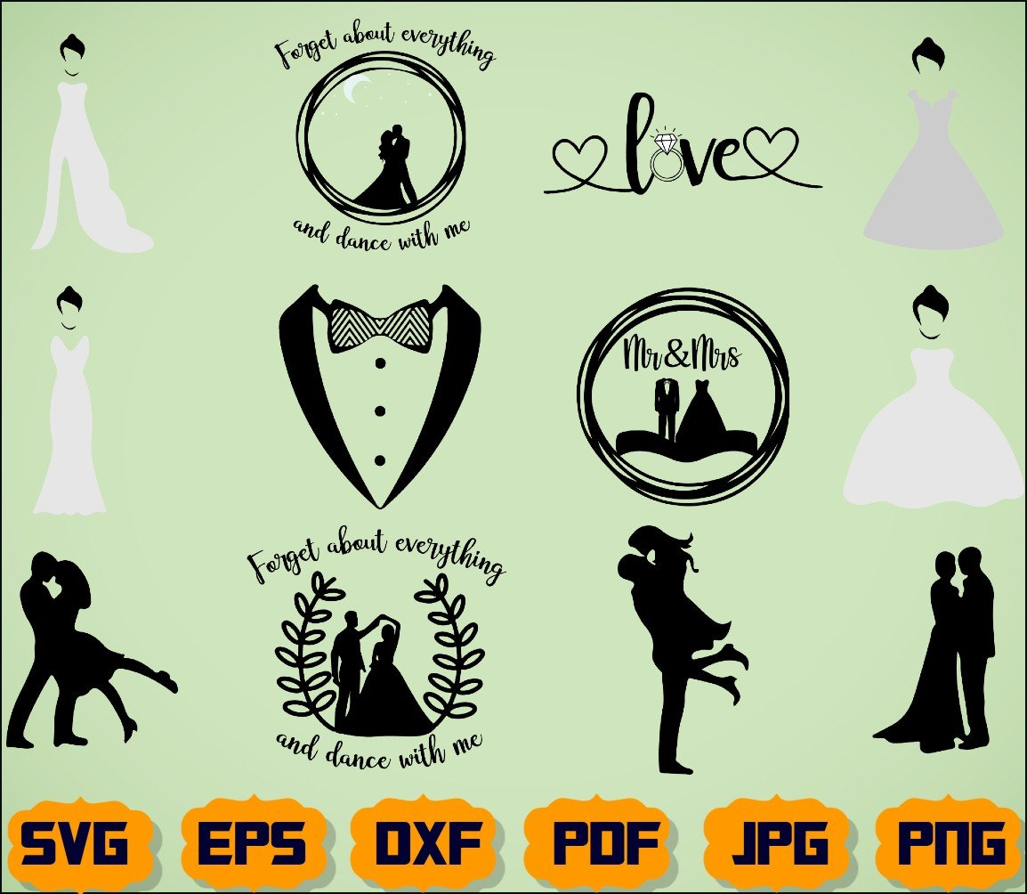 Wedding Svg Wedding Svg Bundle Wedding Cut File Wedding | Etsy