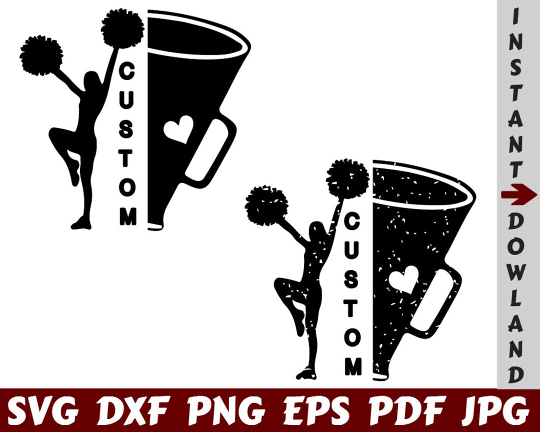 Cheer SVG personnalisé Cheerleader SVG personnalisé SVG personnalisé ...