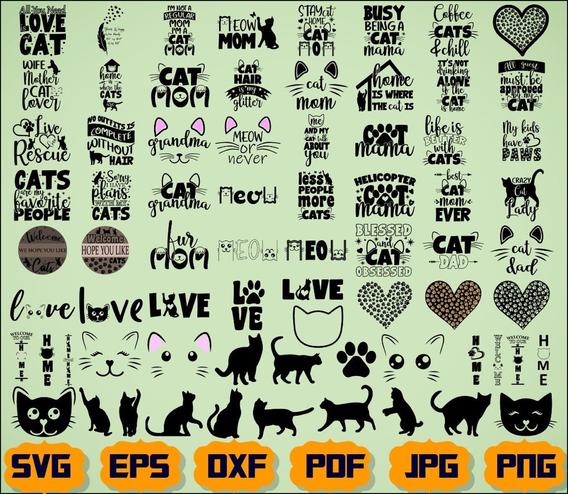 Pet SVG Pet Mom SVG Cat SVG Dog Svg Cat Mom Svg Dog | Etsy