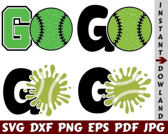Go Softball SVG Go SVG Go Sport SVG Softball Ball Svg | Etsy