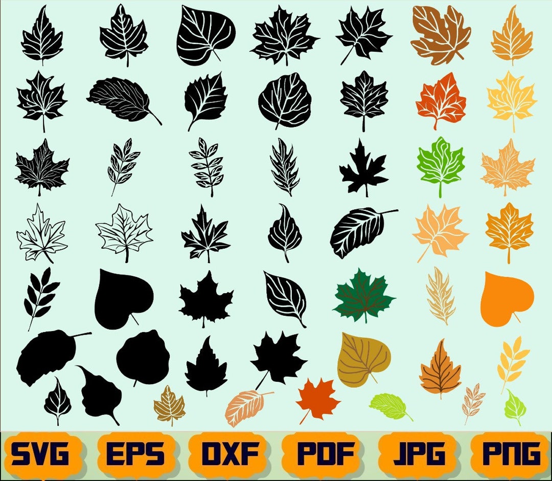 Leaves SVG - Fall Leaves SVG - Autumn Leaves SVG - Leaf Svg - Leaves ...