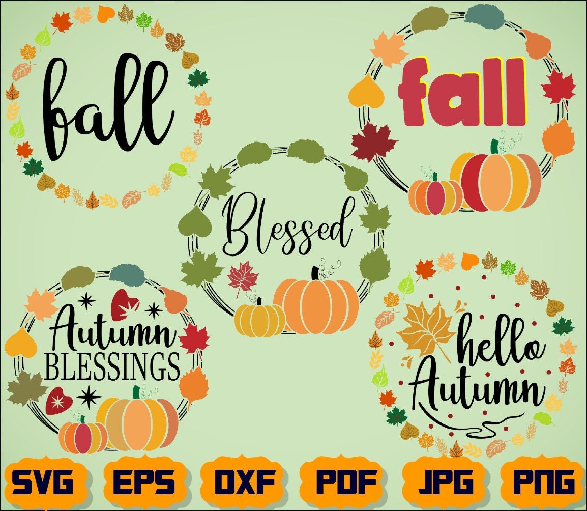Fall Svg Bundle Fall Cut Files Fall Quote Svg Fall | Etsy
