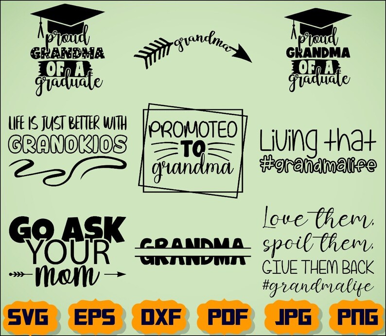 Grandma Svg Nana Svg Granny Svg Grandma Cut File | Etsy