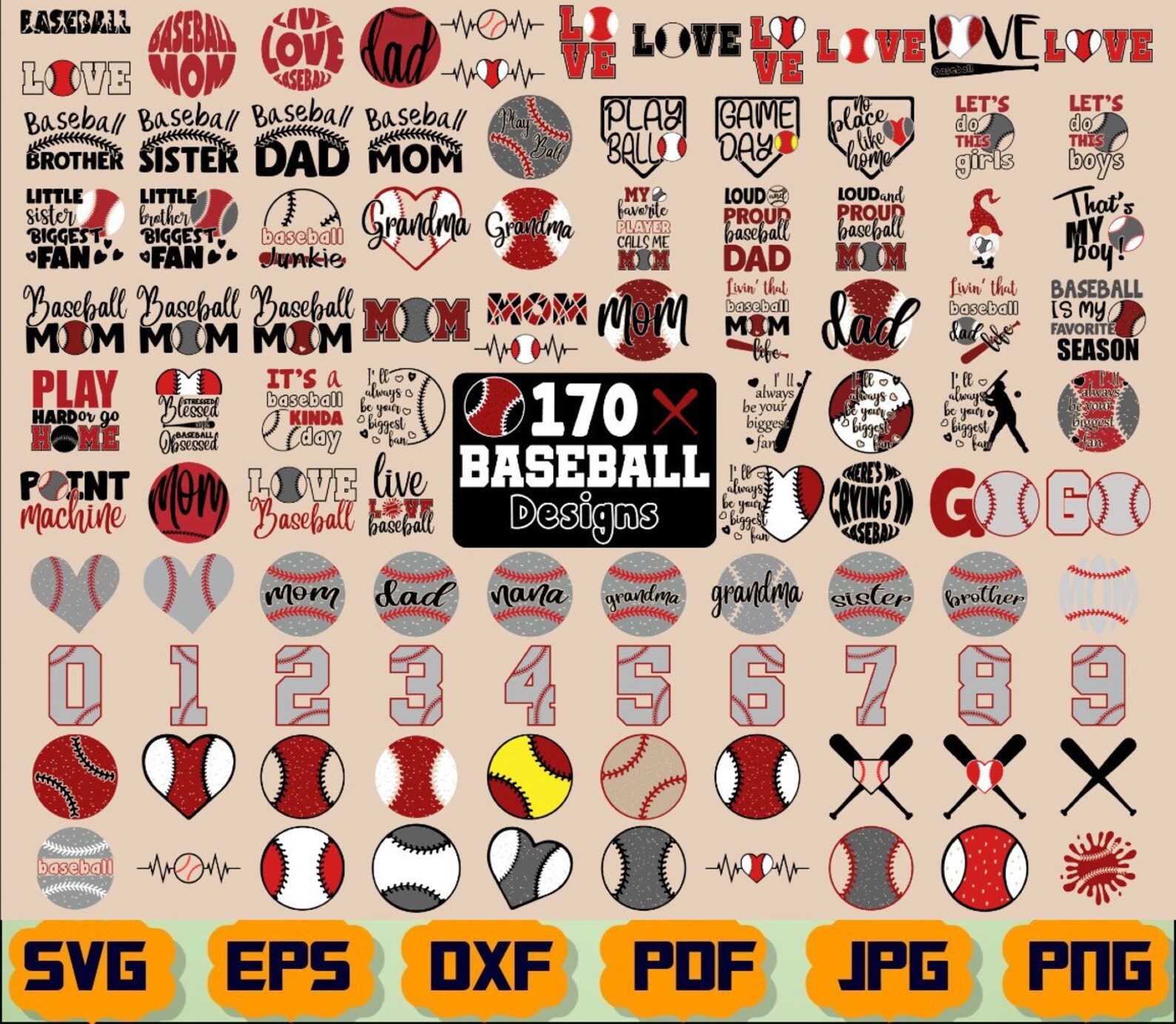 Baseball Svg Baseball Svg Bundle Sport Svg Baseball Mom - Etsy