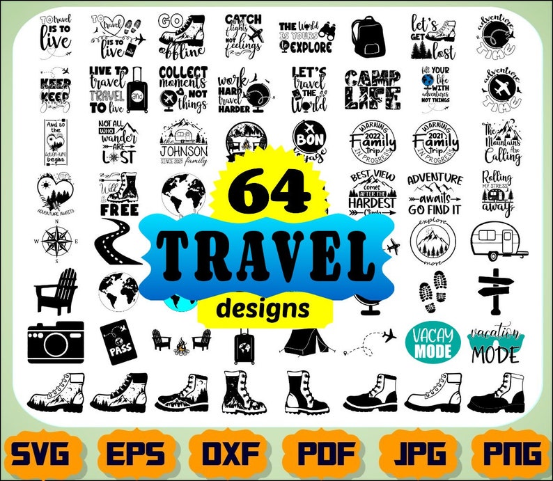 Travel Svg Adventure Svg Explore Svg Travel Cut File | Etsy