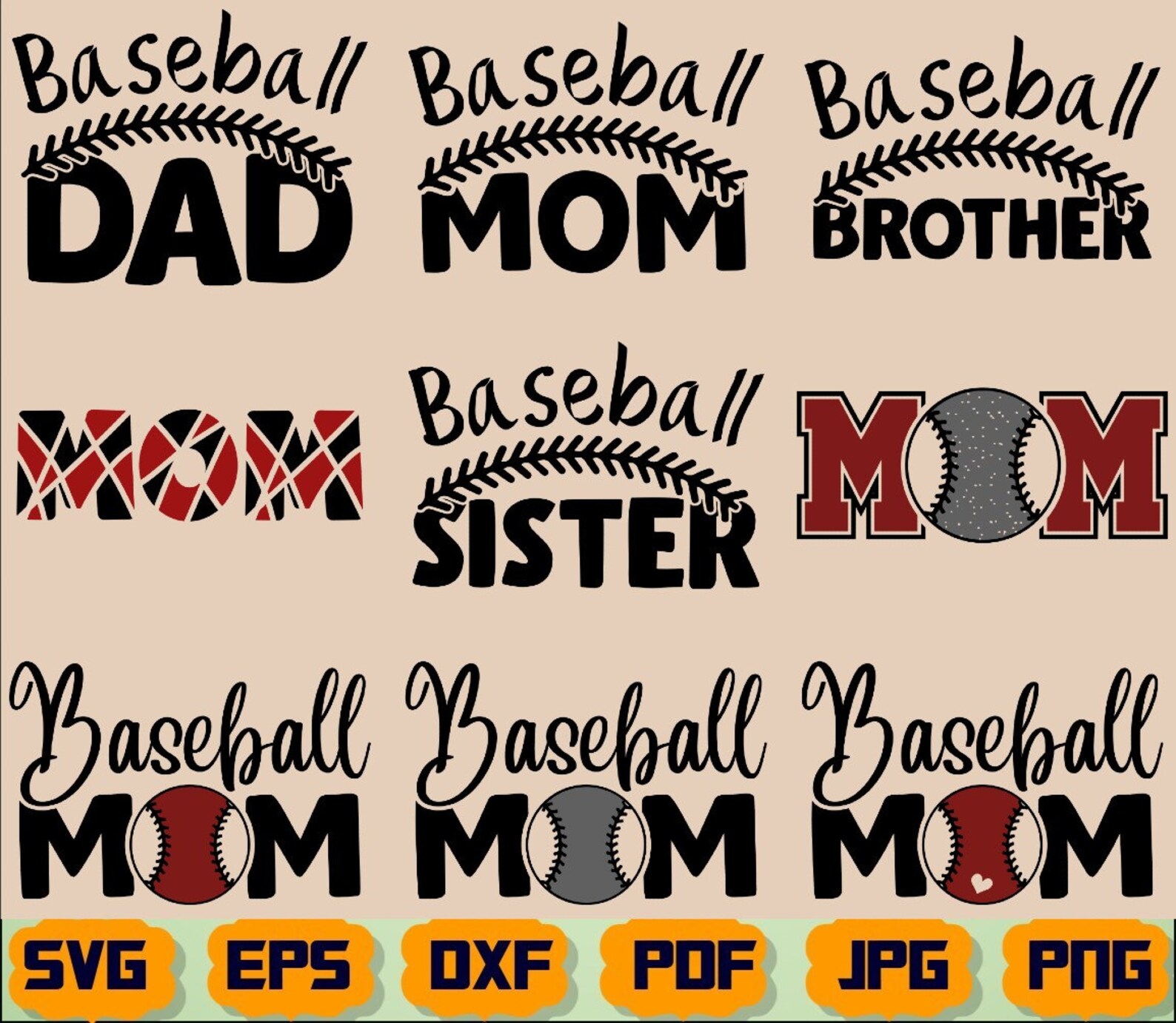 Baseball Svg Baseball Svg Bundle Sport Svg Baseball Mom - Etsy