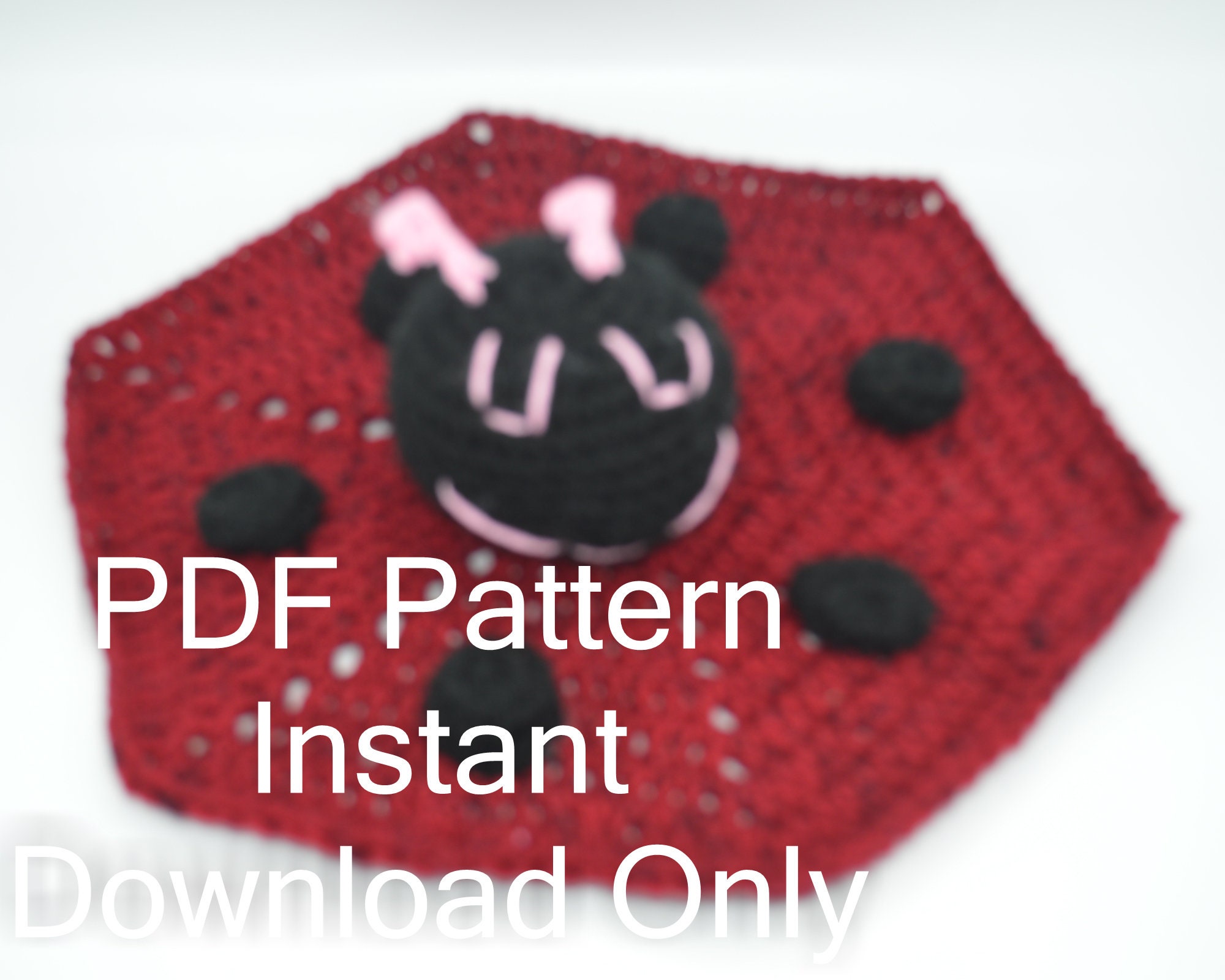 Ladybug Security Blanket Blanket Crochet Pattern Crochet - Etsy