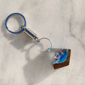 Resin Jewelry, Mountain Necklace, Resin Key Chain, Resin Key Ring - Etsy