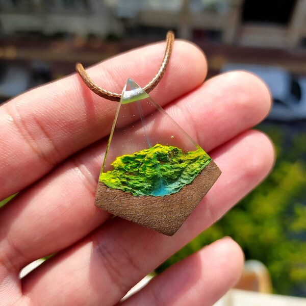 Epoxy Resin Pendant - Etsy