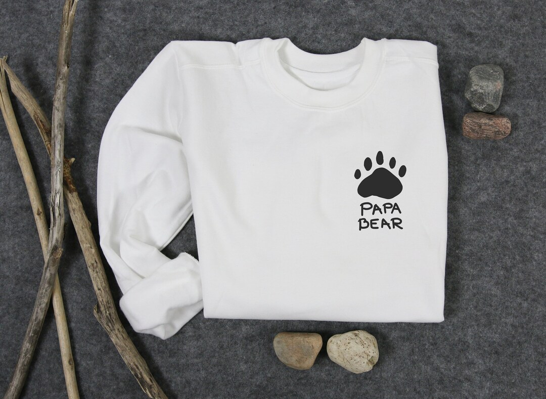 Papa Bear Paw Sweater, Papa Bear Hoodie, Fathers Day Sweatshirt, Dad ...