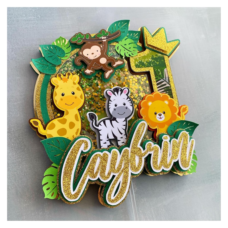 Safari Cake Topper - Etsy