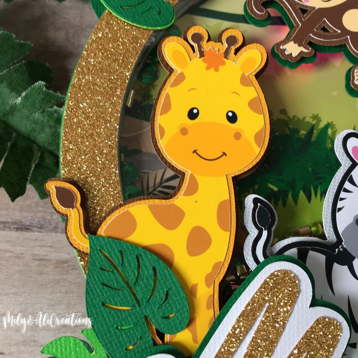 Safari Cake Toppersafari Party Decorations Wild One - Etsy