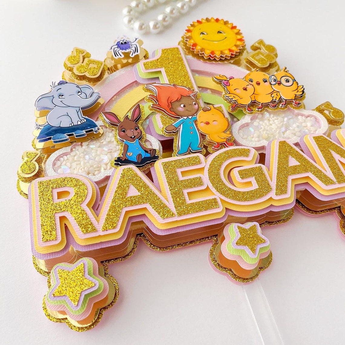 Canticos Cake Toppercanticos Cake Topper Shakerpollitos Cake - Etsy