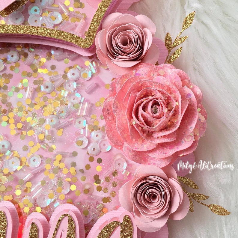 Princess Cake Topper Floral Princess Cake Topper Royal - Etsy