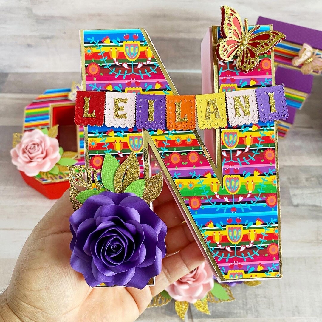 Fiesta ONE 3D Letters, Birthday Party Decor - Etsy
