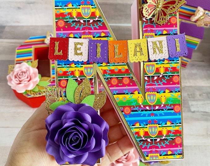 Fiesta 3D Letters| Fiesta Party Decor| Fiesta Centerpieces| 3D Letters ...