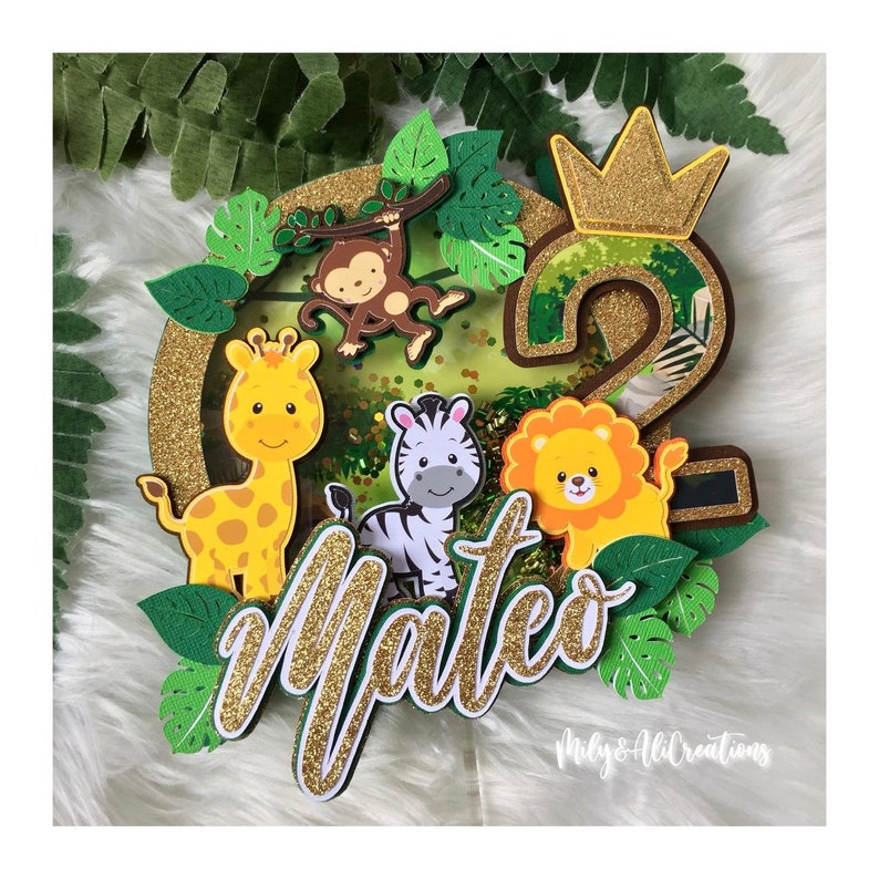 Wild One Safari Cake Topper, Safari Cake Toppe - Etsy