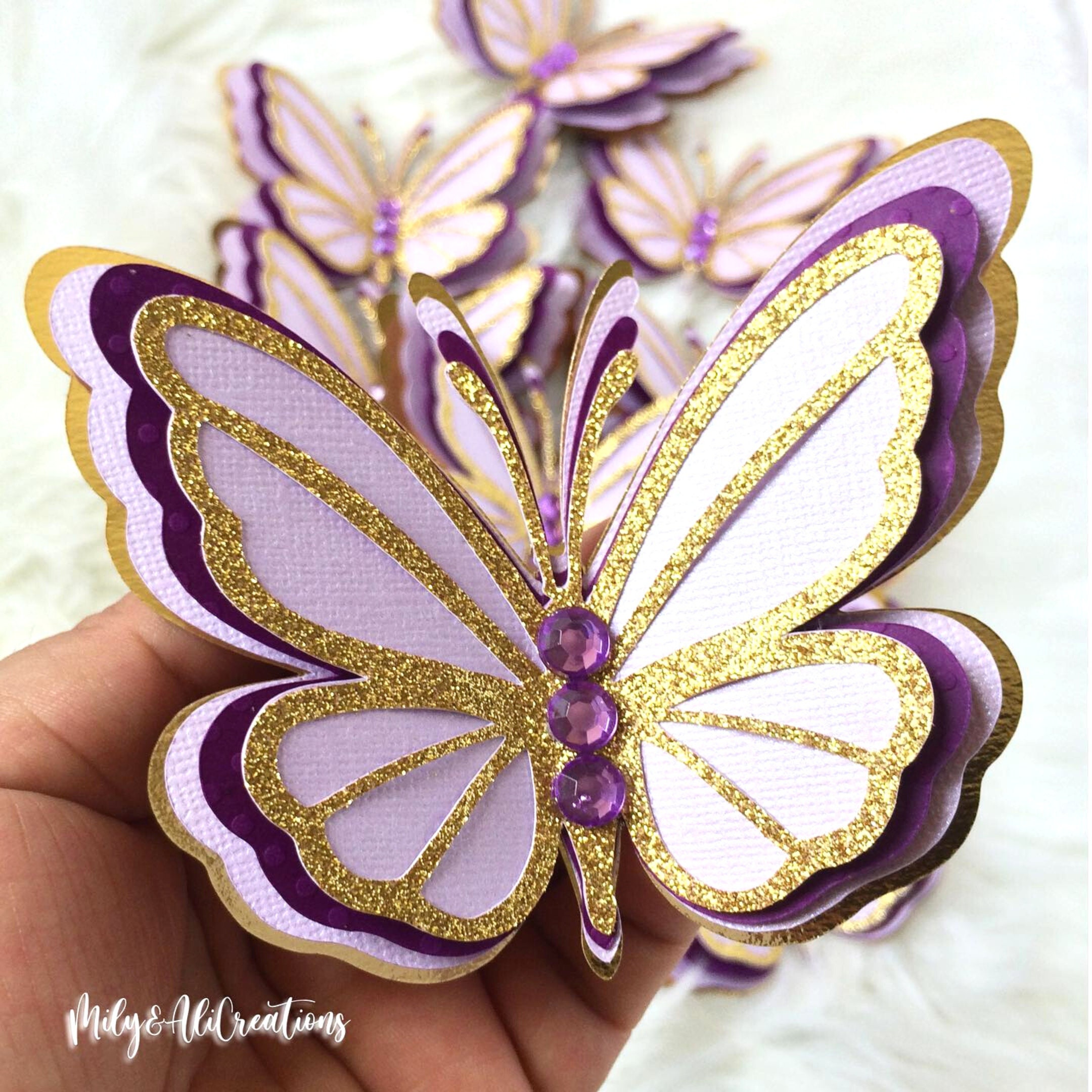 Large 3D Paper Butterflies, Nursery Wall Decor (7 Inch) - Etsy