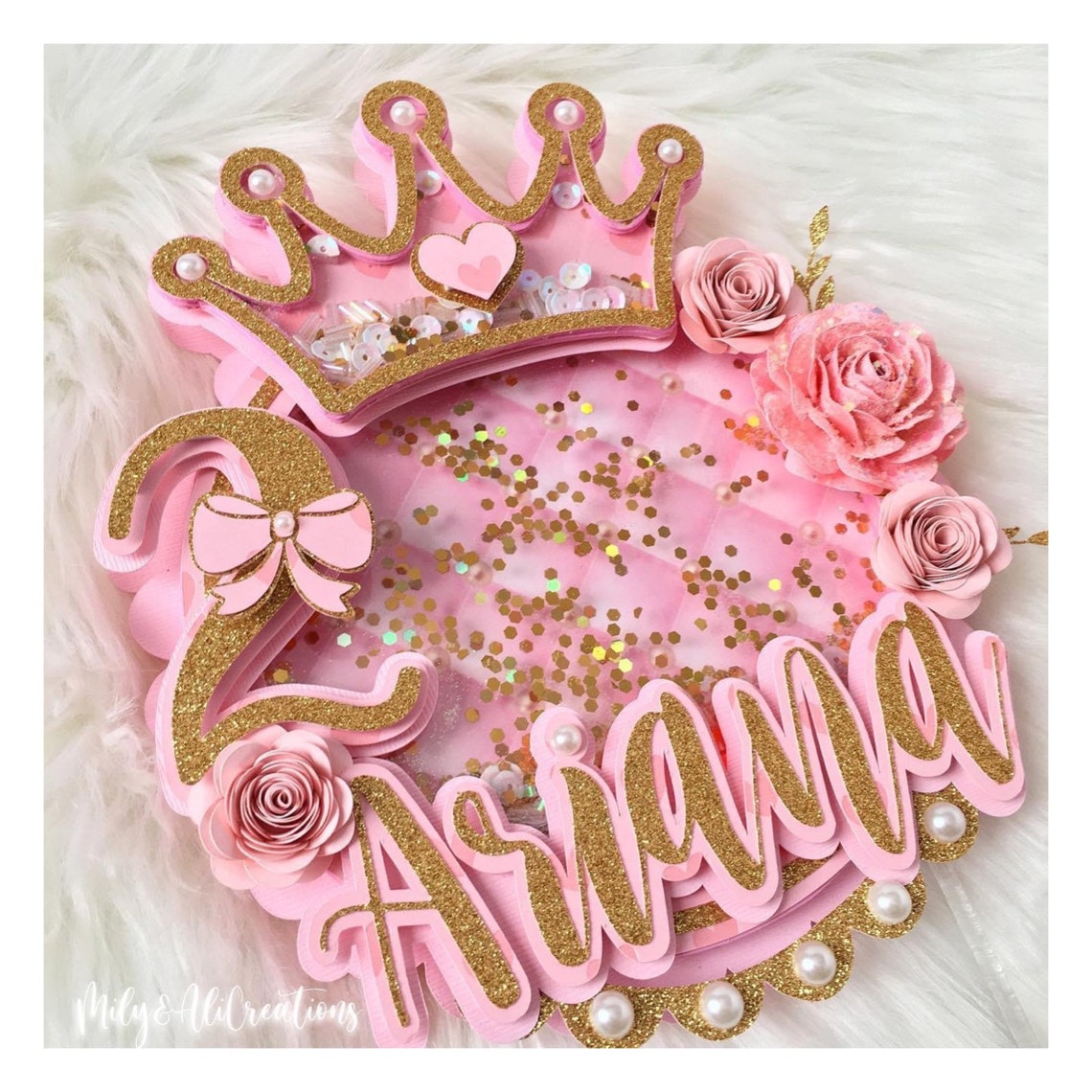 Princess Cake Topper Floral Princess Cake Topper Royal - Etsy