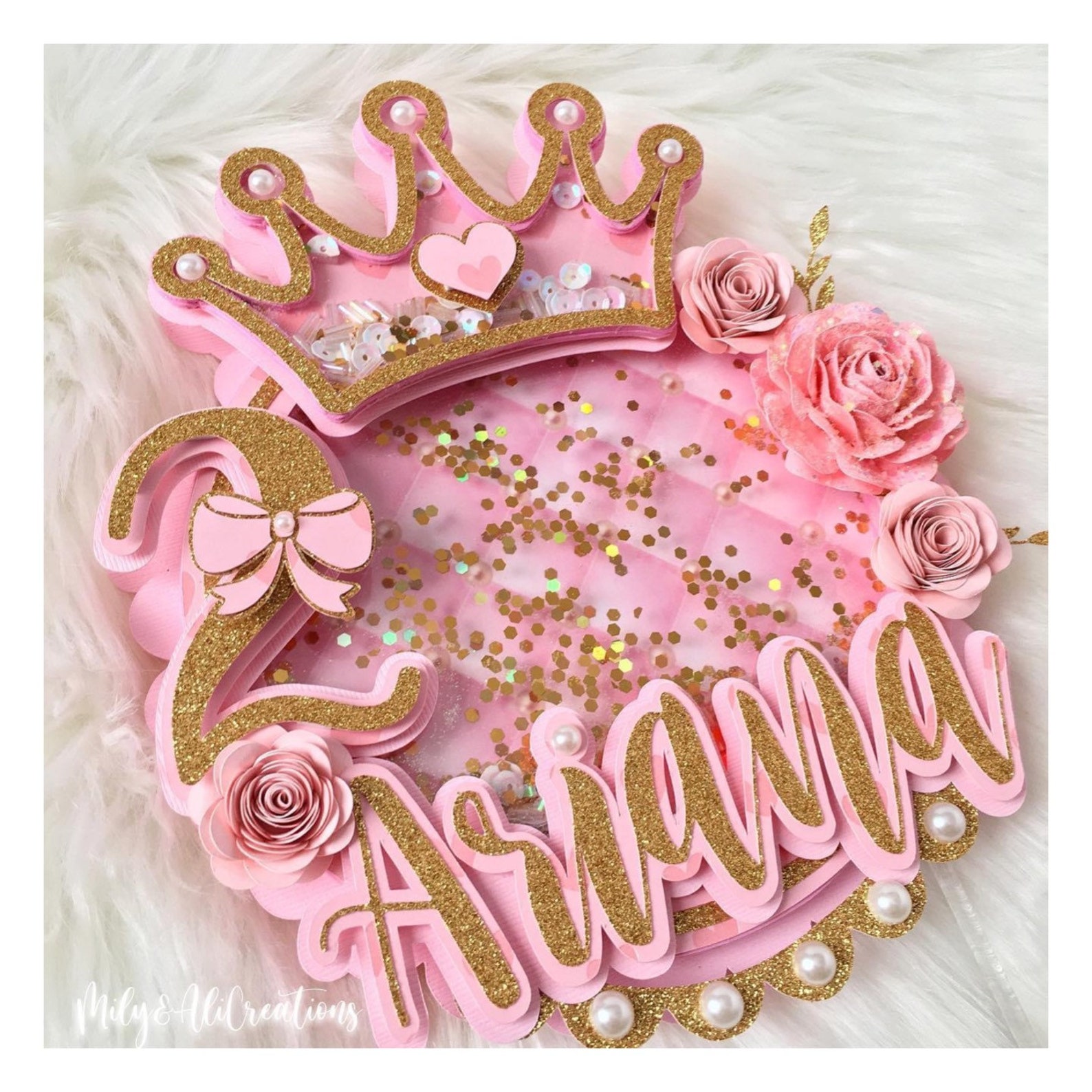 Princess Cake Topper Floral Princess Cake Topper Royal - Etsy