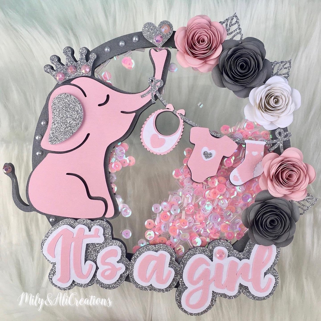 Elephant Cake Topper, Baby Shower Cake Topper, Elephant Party ...