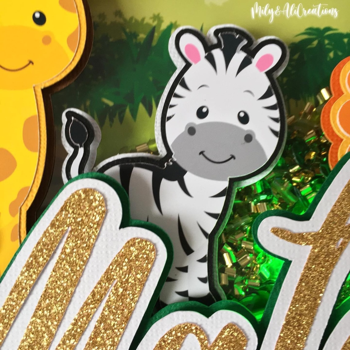 Safari Cake Toppersafari Party Decorations Wild One - Etsy