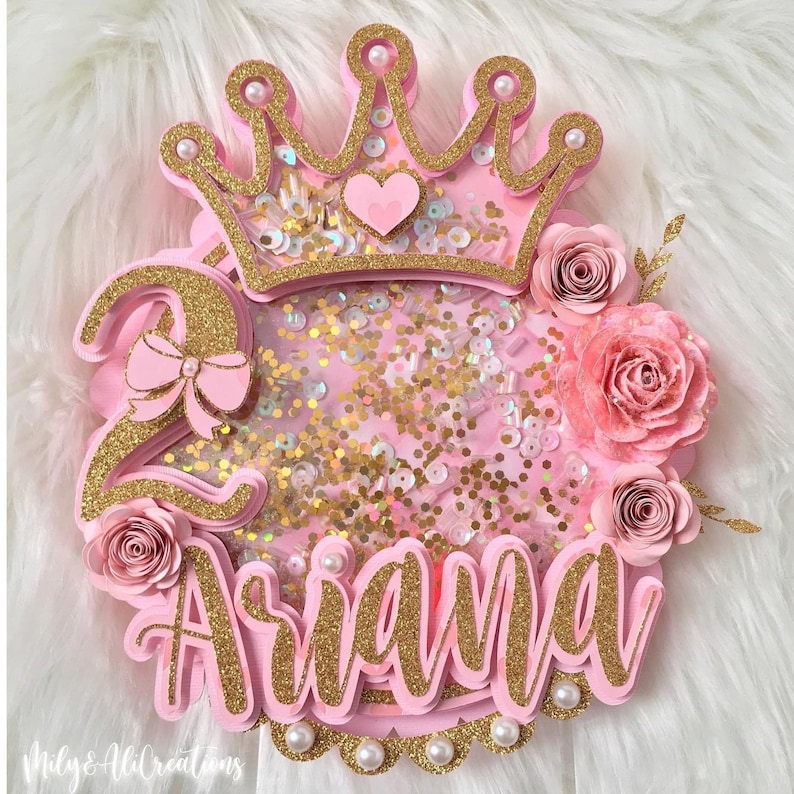 Princess Cake Topper Floral Princess Cake Topper Royal - Etsy