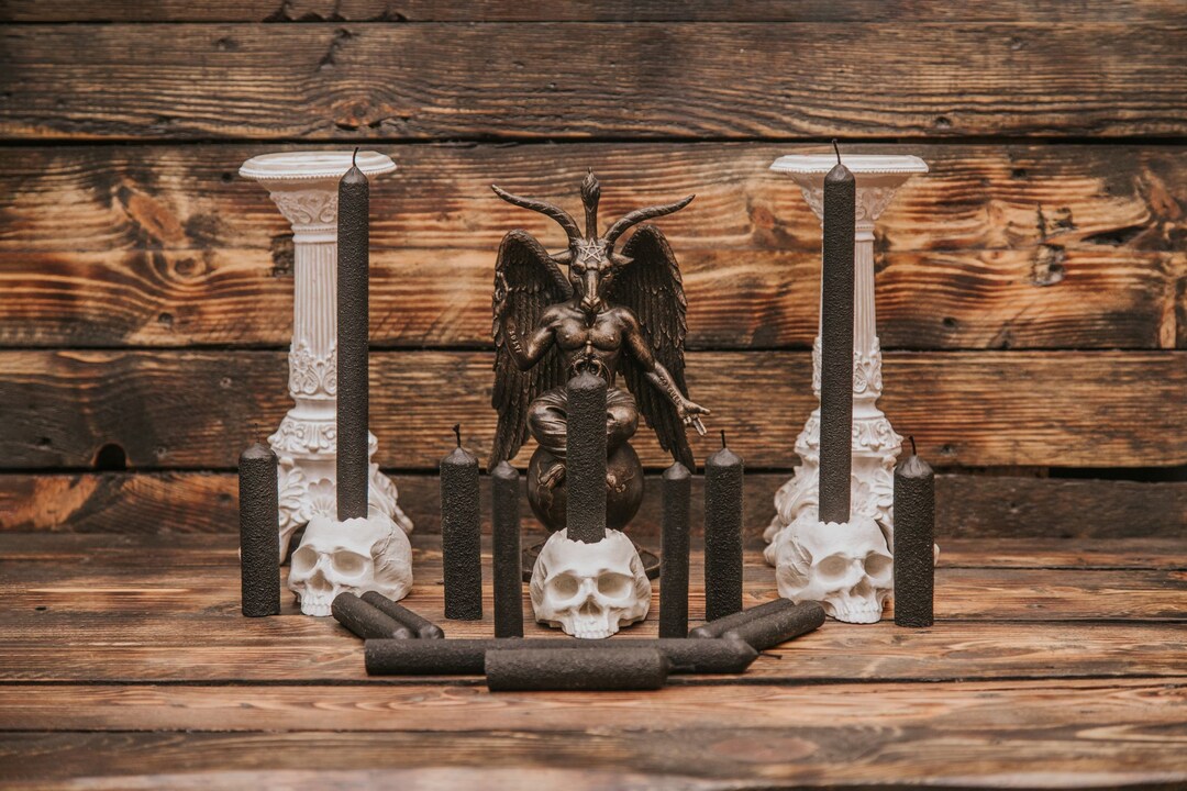 Black Kit Black Magic Voodoo Black Candle Black - Etsy