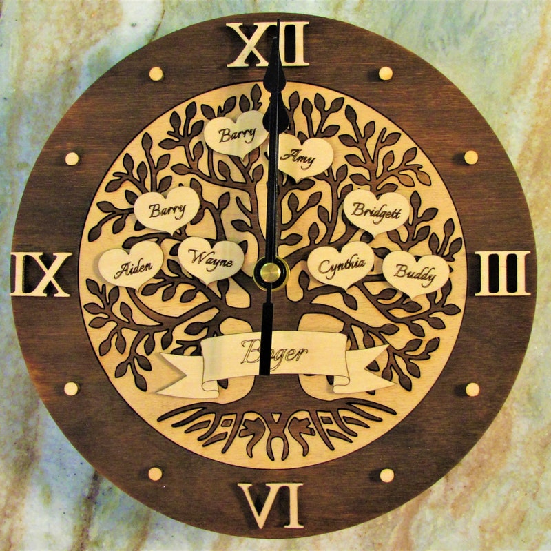 Tree Clock - Etsy