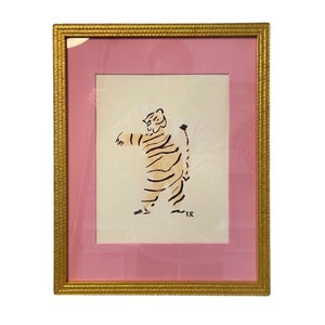 PRINT ONLY Whimsical Tiger Print by Katie Romeo - Etsy